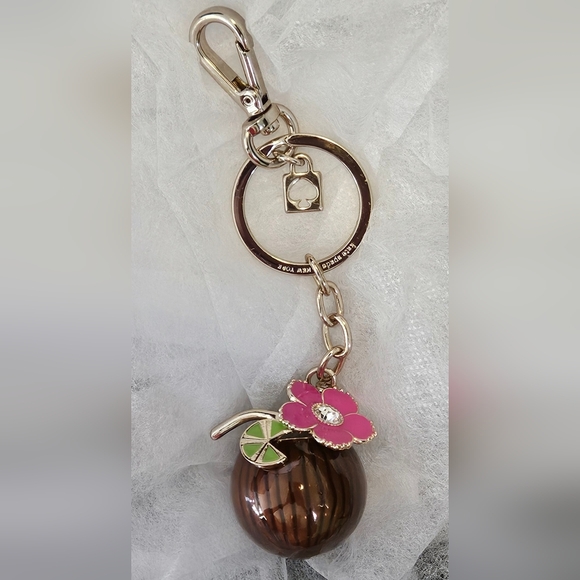 kate spade | Accessories | Rare Kate Spade Coconut Lime Cocktail Bagkey ...